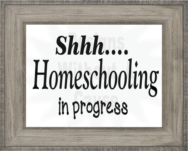Shhh Homeschooling in Progress SVG PNG - Etsy
