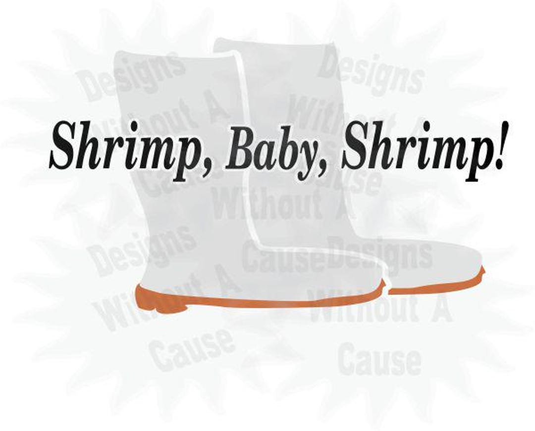Shrimp Baby Shrimp Boots SVG - Etsy