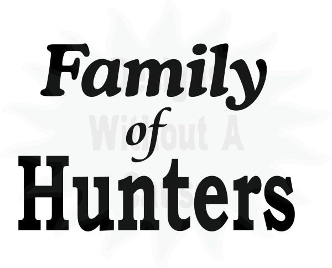 Family of Hunters SVG PNG - Etsy