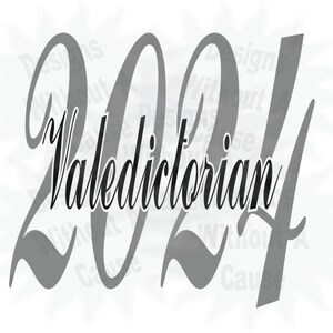 Valedictorian 2024 SVG - Etsy