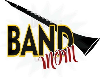 Band Mom Saxophone SVG PNG DXF | Etsy