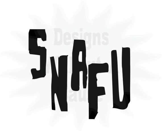 SNAFU SVG PNG | Etsy