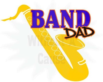 Band Mom Saxophone SVG PNG DXF | Etsy