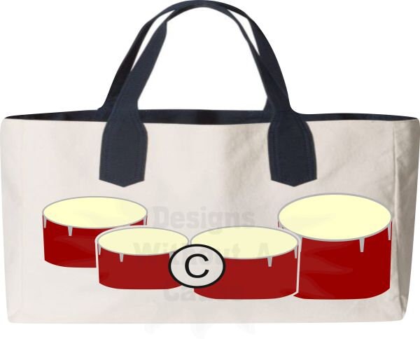 Tenor Drums Monogram Frame SVG DXF PNG - Etsy