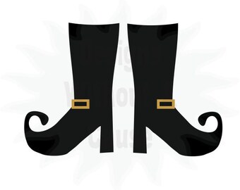 Witch Boots SVG and PNG, Halloween Witch Boot Svg and Jpeg, Cut File ...
