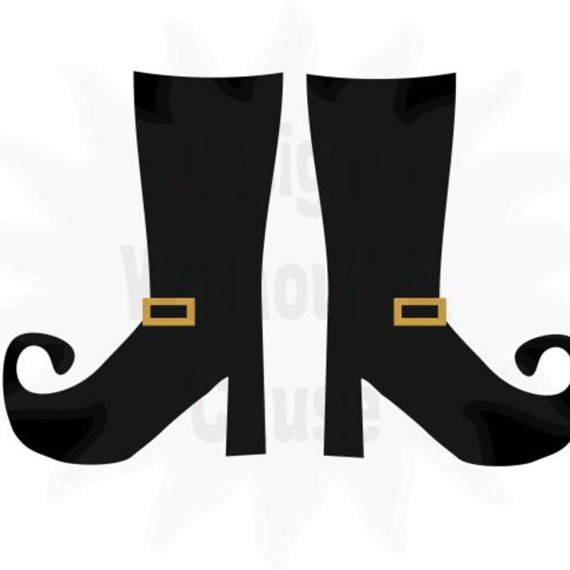 Witch Boots Svg - Etsy