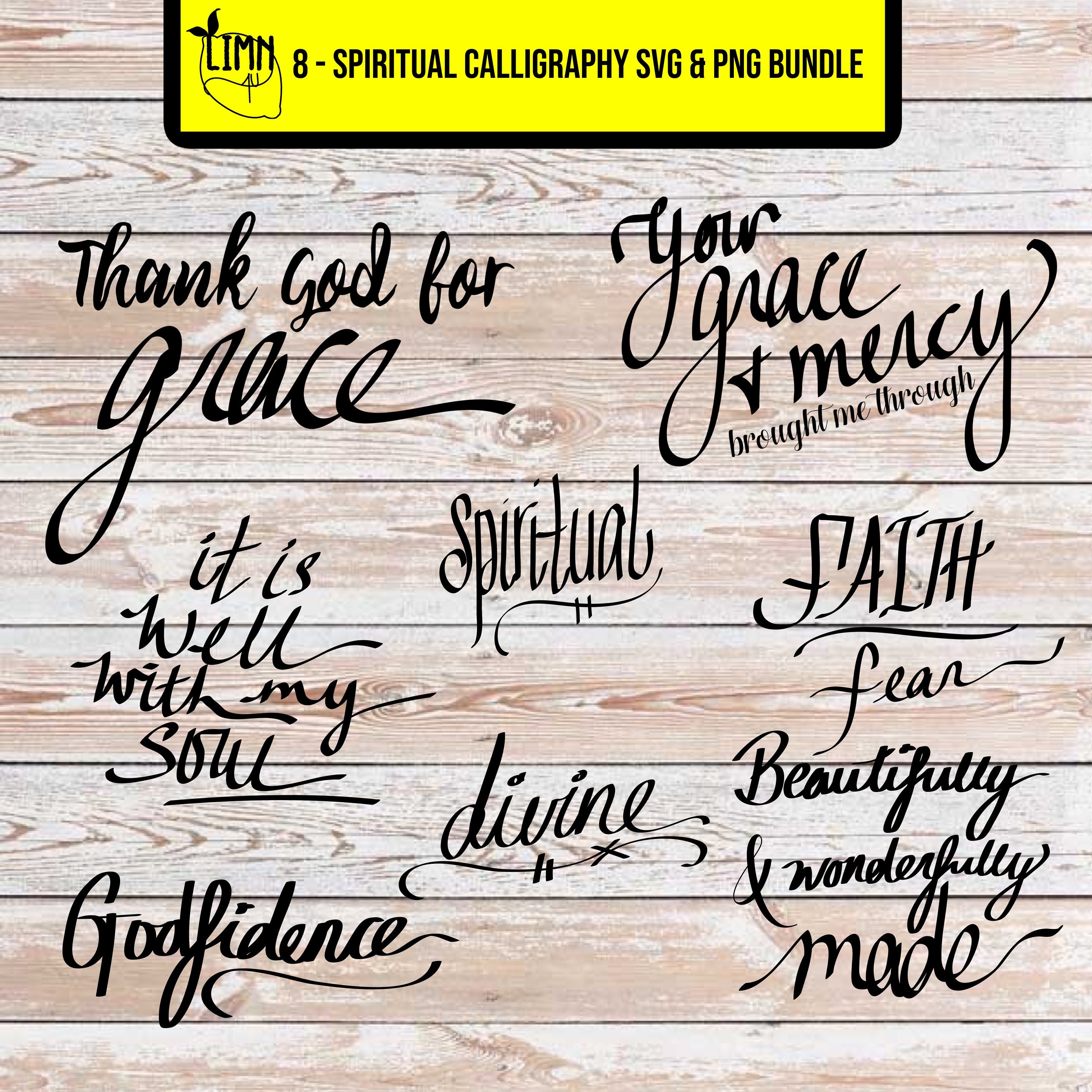 Spiritual SVG PNG Quotes Bundle 2.0 Digital Downloads 8 - Etsy