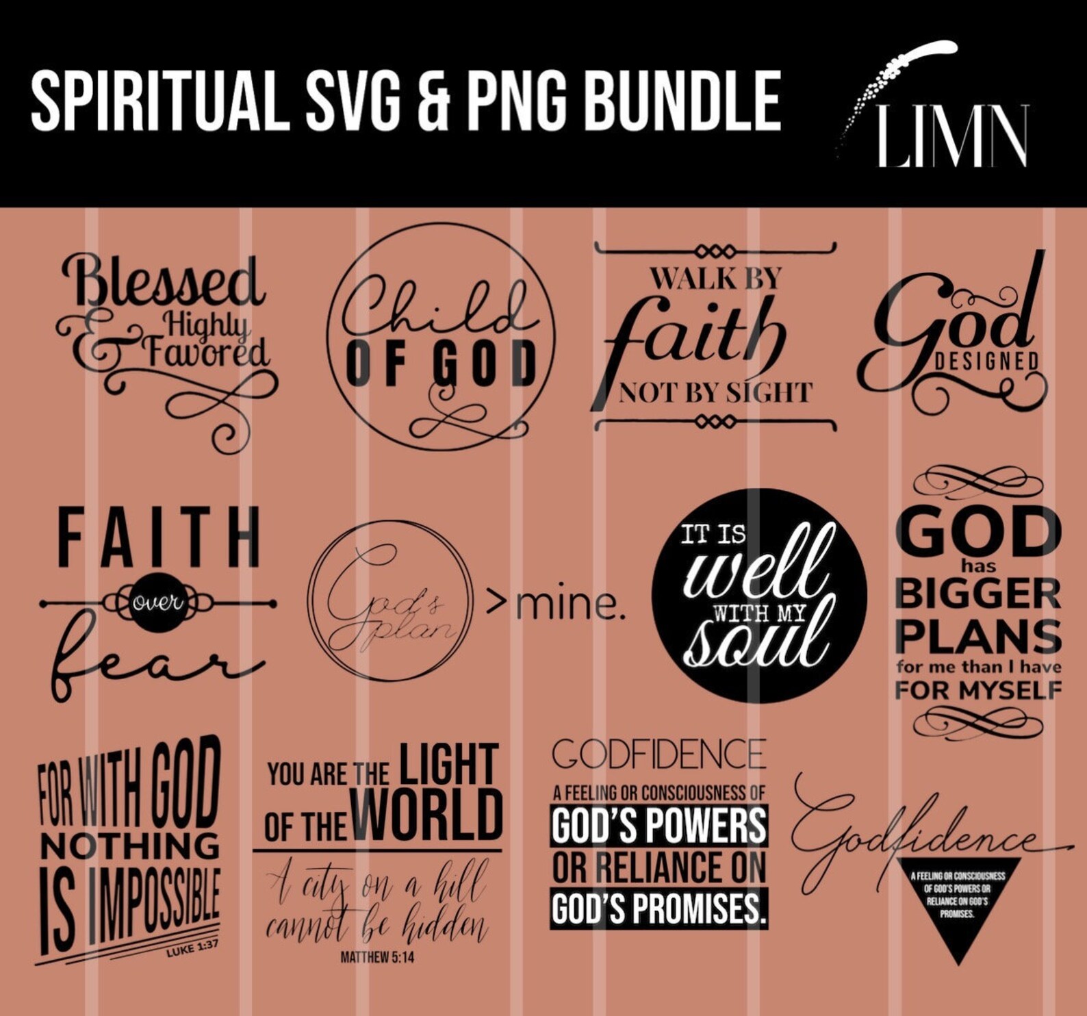 Spiritual SVG PNG Bundles 13 Designs Digital Download - Etsy