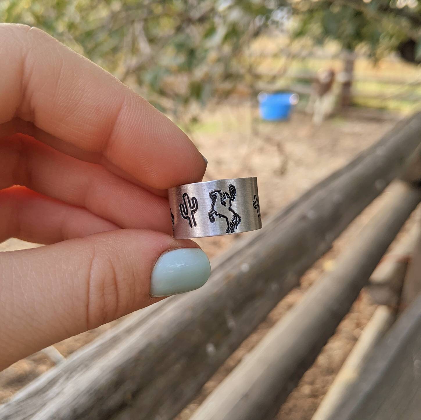 Southwestern Rodeo Cowboy Cactus Ring - Country & Western Style - - Etsy