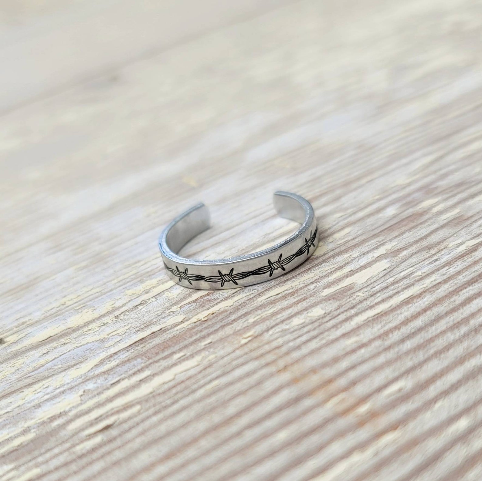 Barbed Wire Stacker Ring Country & Western Style Thumb - Etsy