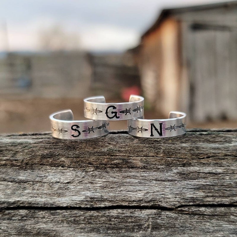 Barbed Wire Monogram - Etsy