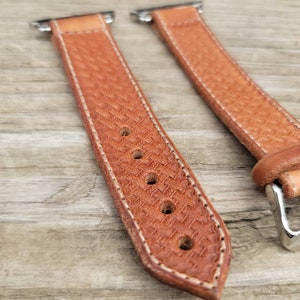 Tooled Leather Smart Watch Band - Customized Gift - Country Western ...