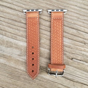 Tooled Leather Smart Watch Band - Customized Gift - Country Western ...