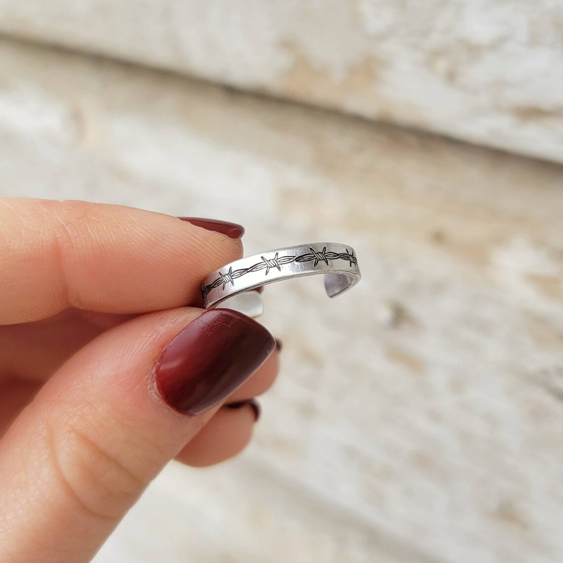 Barbed Wire Stacker Ring Country & Western Style Thumb - Etsy