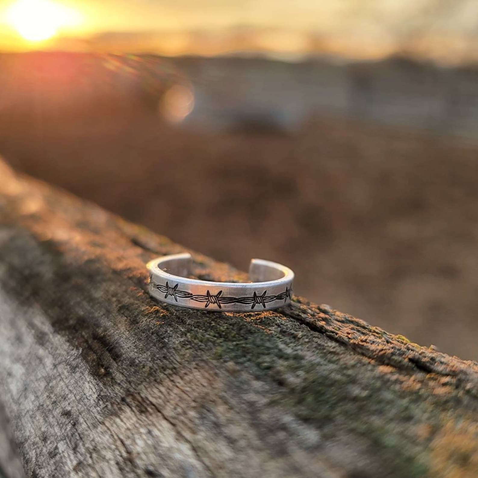 Barbed Wire Stacker Ring - Country & Western Style - Thumb Ring - Etsy