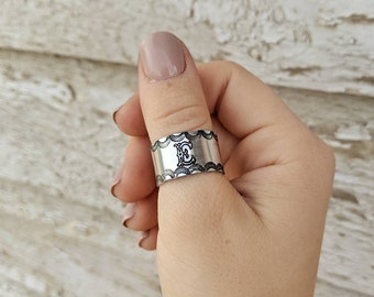 Custom Western Bangle Bracelet Personalized Silver Jewelry Country ...