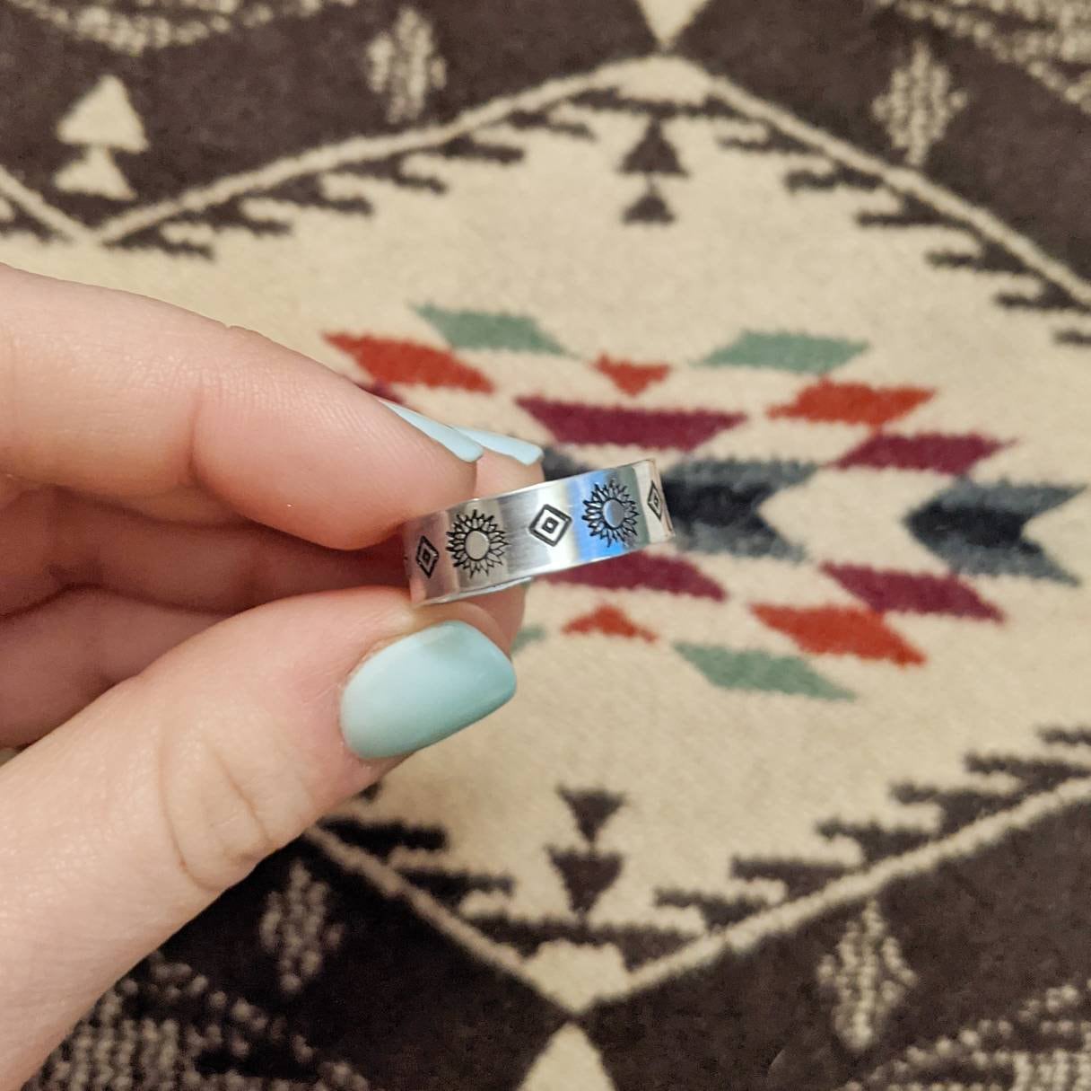 Southwestern Sunflower Diamond Ring - Country & Western Style - Etsy