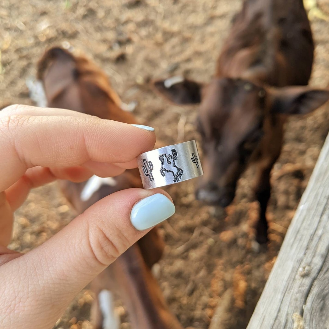Southwestern Rodeo Cowboy Cactus Ring - Country & Western Style - - Etsy