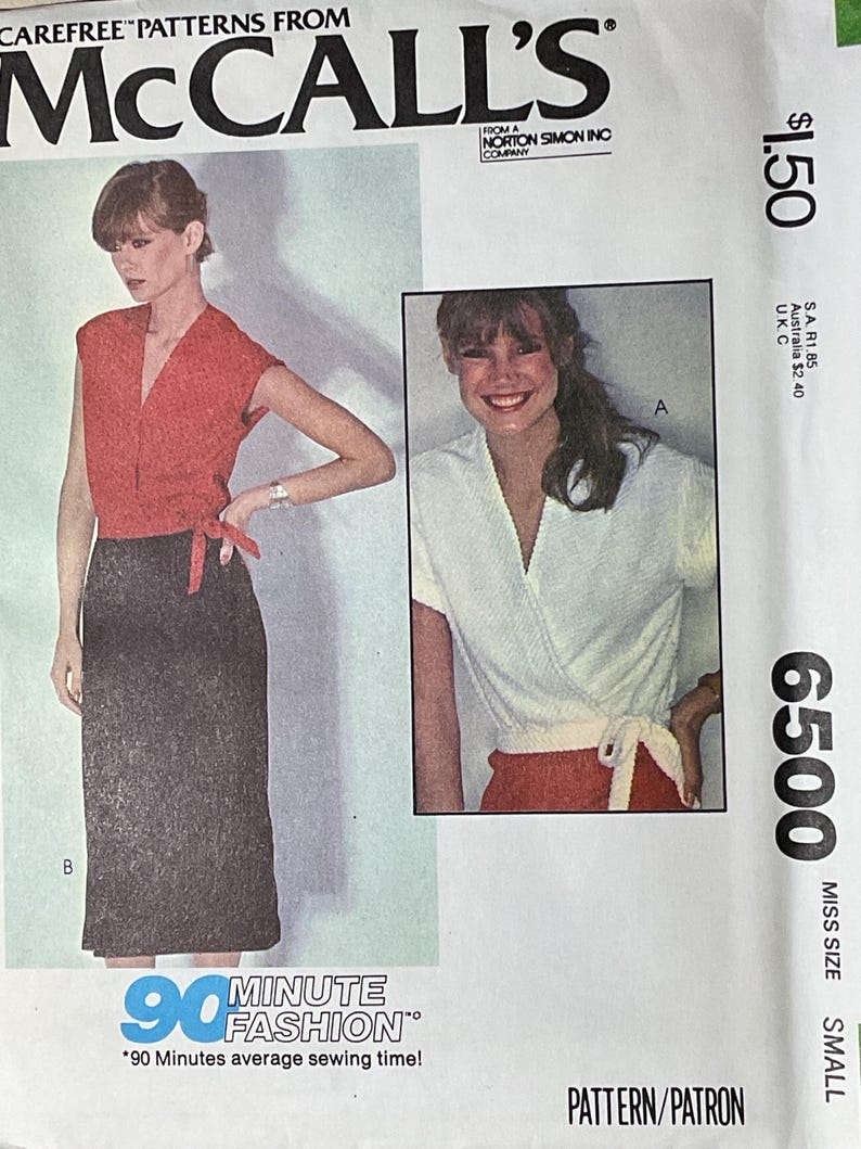 Sewing Patterns: 1960s 1970s and 1980s Simplicity Butterick Vogue ...