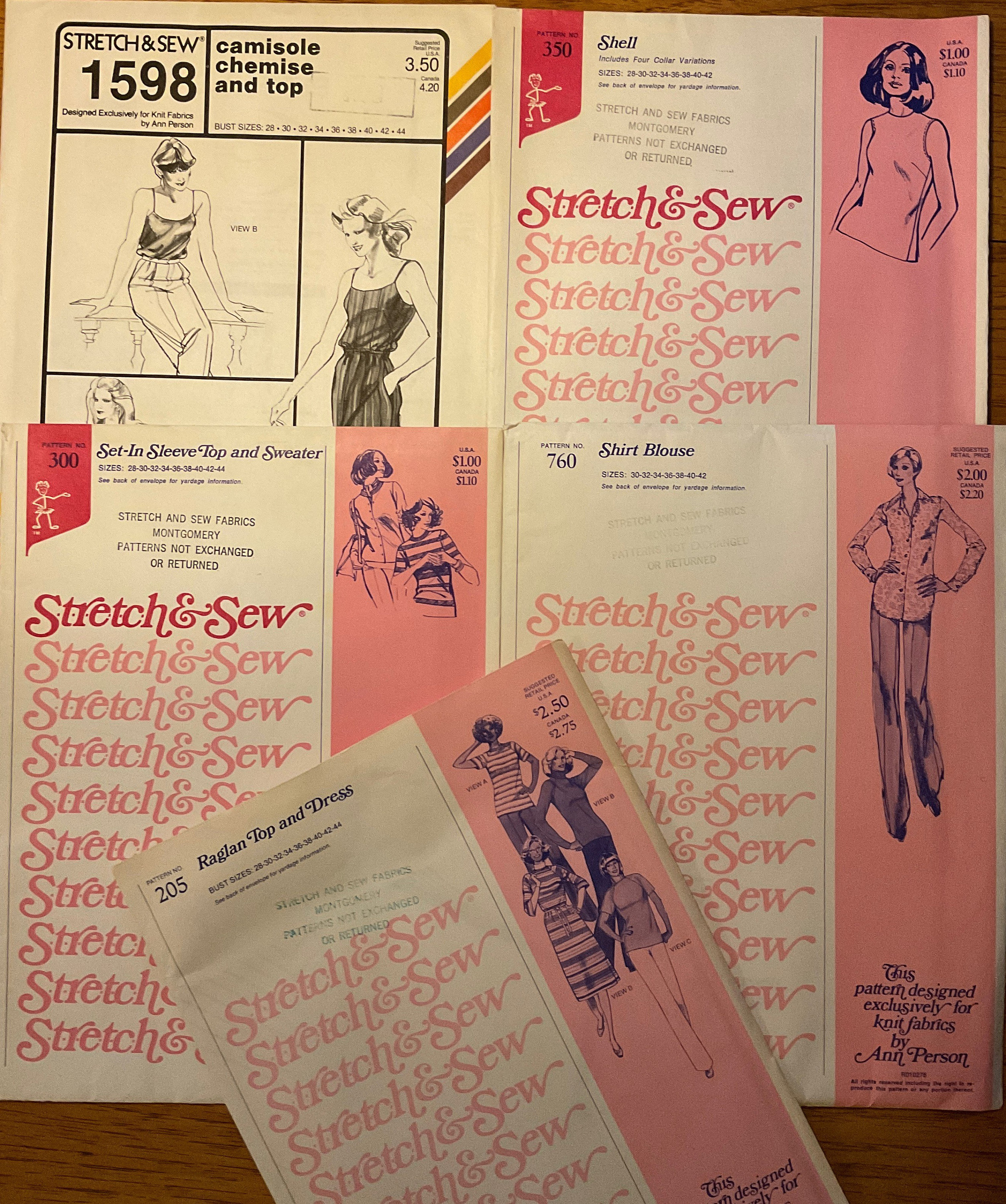 Sewing Patterns Stretch & Sew Dresses Blazers Blouses Skirts Pants Ann ...