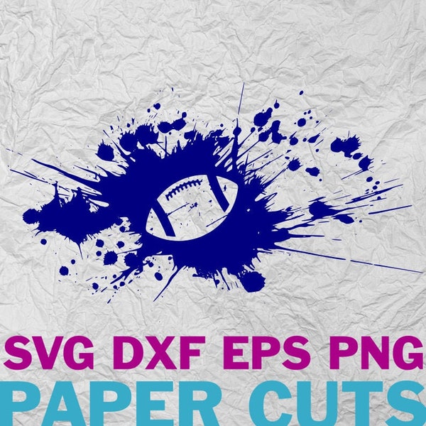 Football Splatter Svg - Etsy