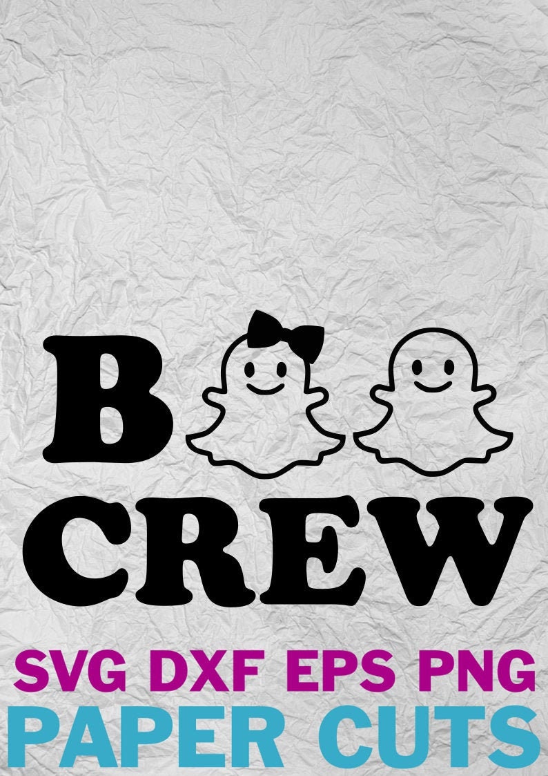 Boo Crew Family Halloween Ghosts Digital Download Svg - Etsy