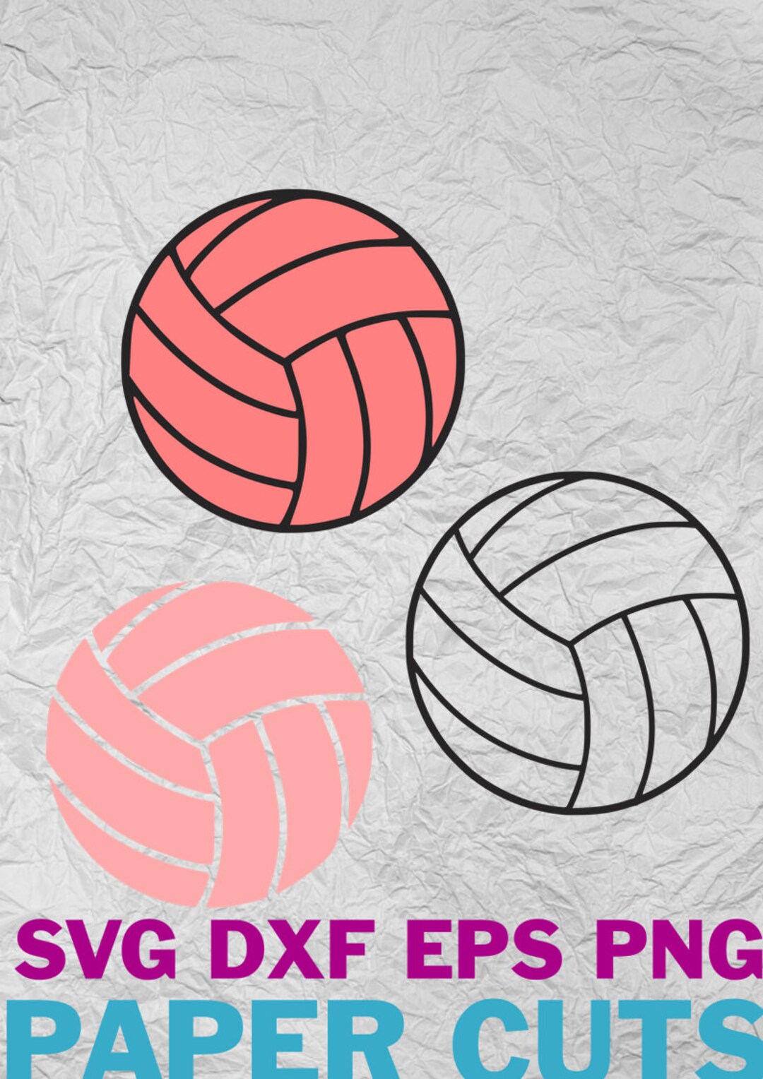 Volleyball Balls Sports Volleyball SVG Digital Download Svg Dxf Png Eps ...