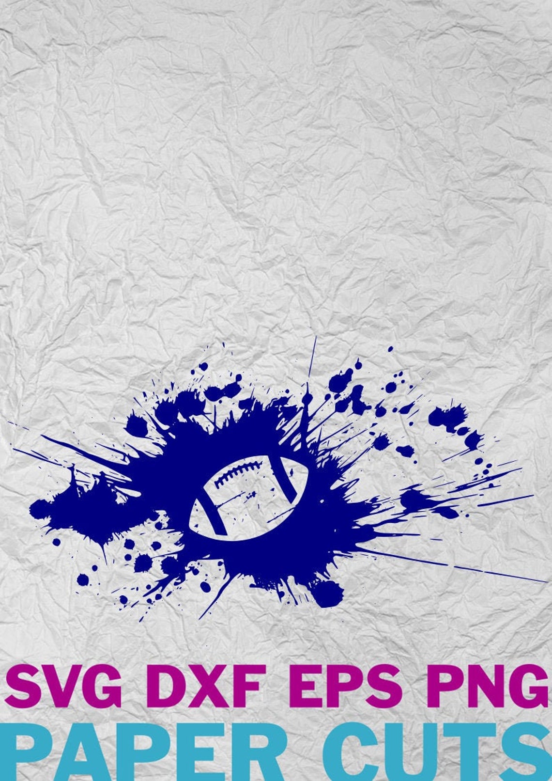 Football Paint Splatter Balls Sports SVG Digital - Etsy