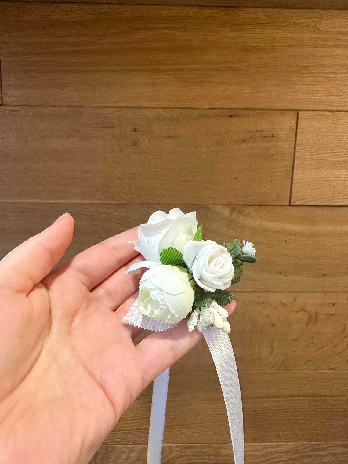 Satin Corsage Flowers, Wrist Corsage, Corsage Bracelet, Wedding Corsage ...