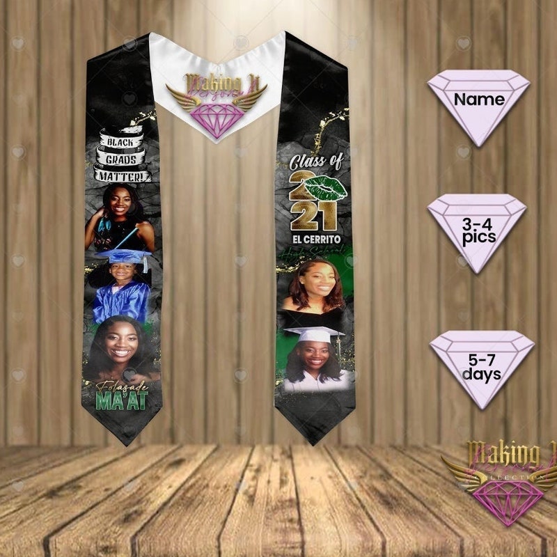 Custom Graduation Stole - Etsy