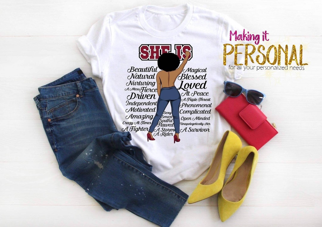 Women Ladies She is Shirts, Customized Graphic Tee, She is Tshirt ...