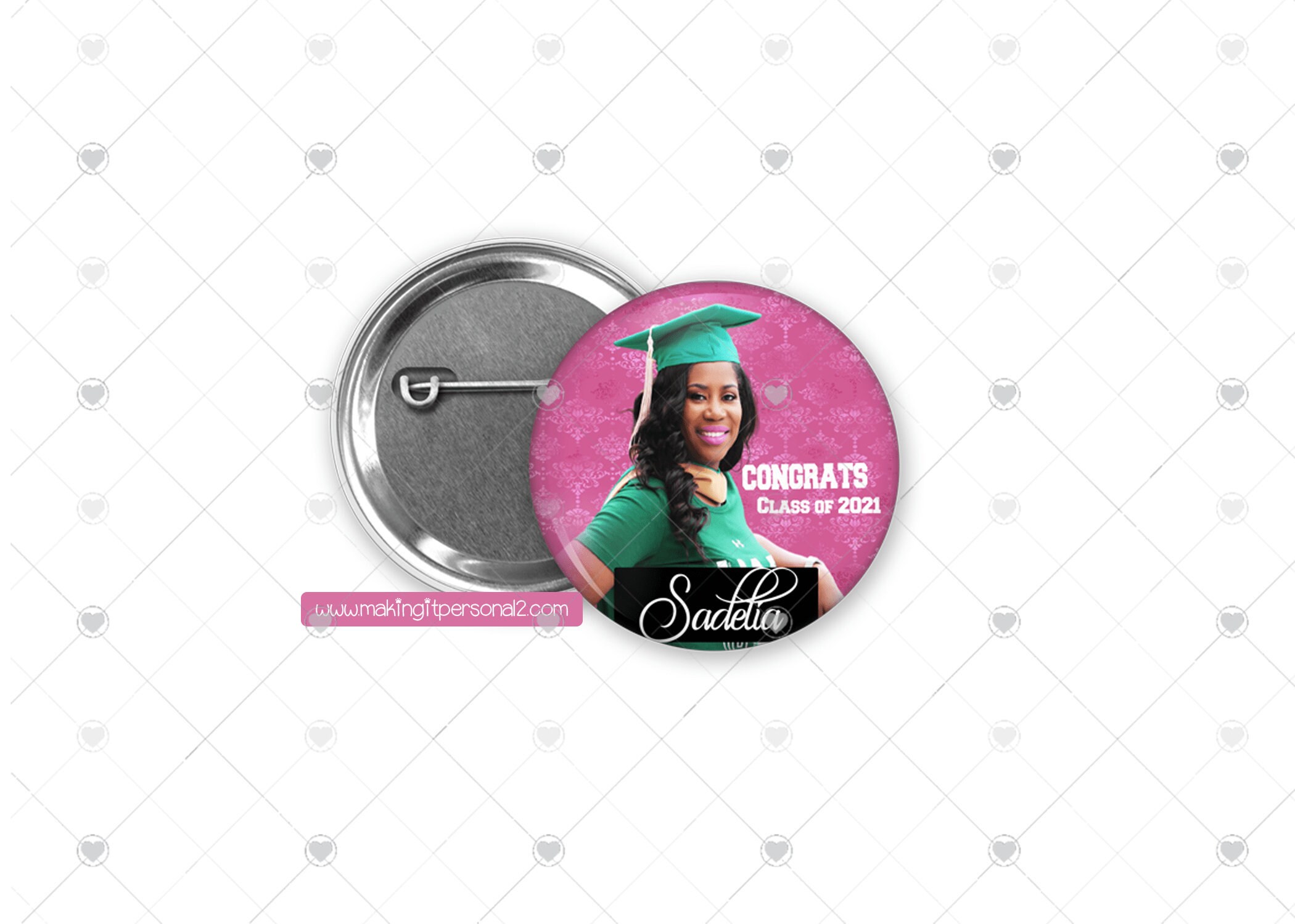 Personalized 3 inch Graduation Buttons Pin Buttons | Etsy
