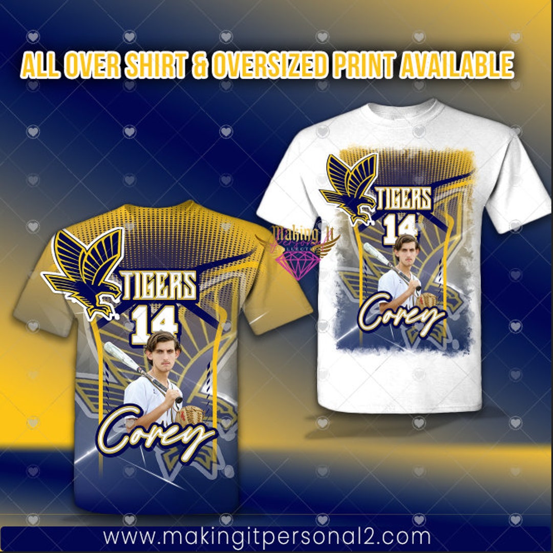13x19 Local High School Team Spirit Shirt, Customized Team Mascots ...