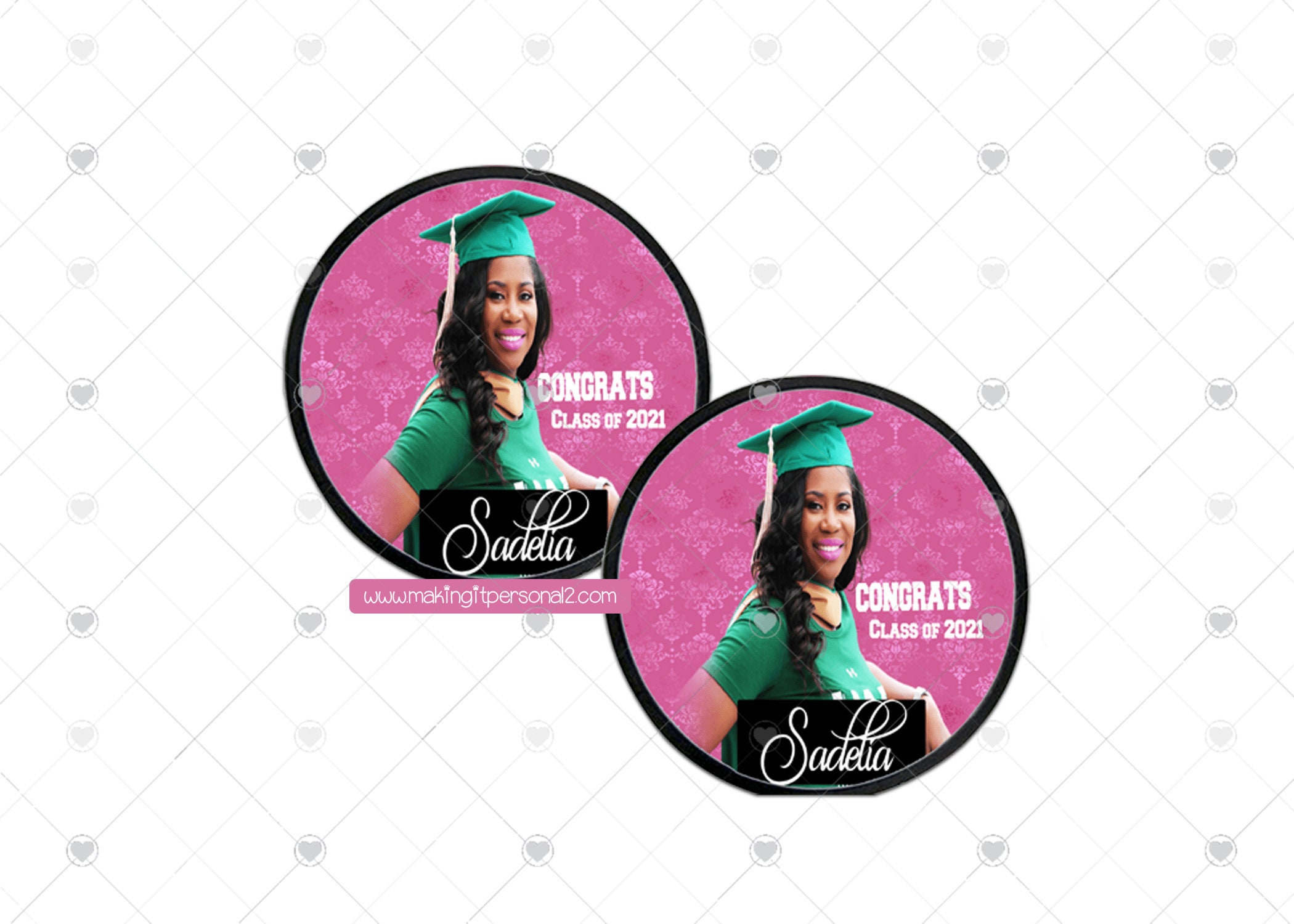 Personalized stick fans Customized 9 inch Graduation fans | Etsy