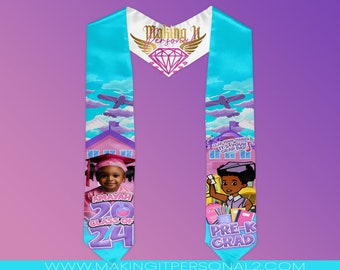 FAMU Graduation Stole, Custom All Over Graduation Stole, Picture ...