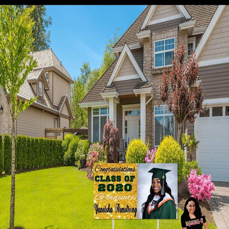 Graduation Yard Signs, Custom Graduation Signs, Class of 2020 Yard Sign ...