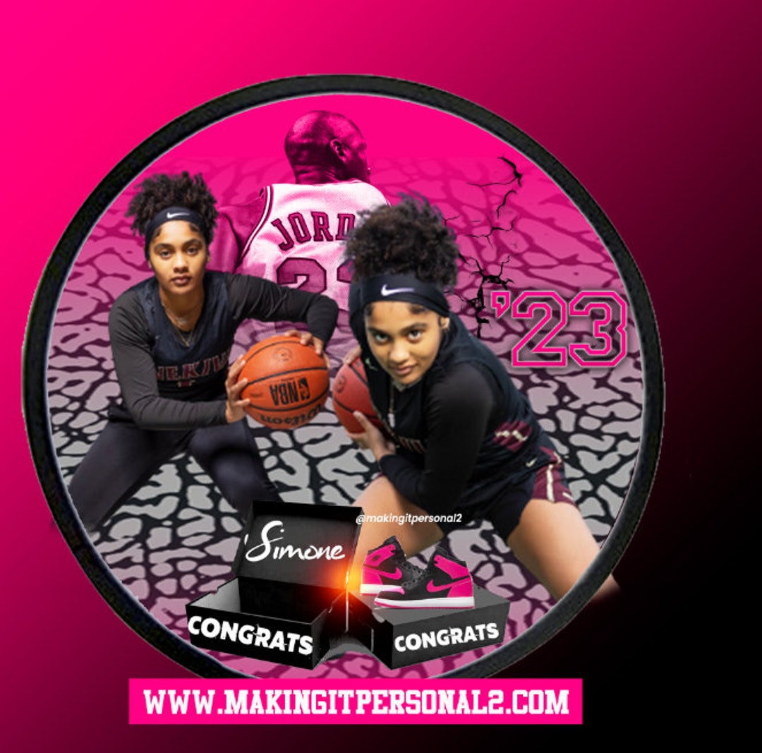 Jordan Inspired Stick Fans, Customized 9 Inch Graduation Fans, Church ...