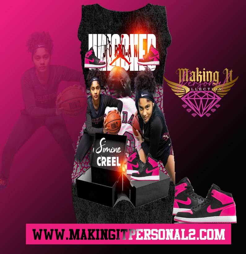Jordan Inspired Custom Graduation 3D Sublimation/all Over Print Bodycon ...