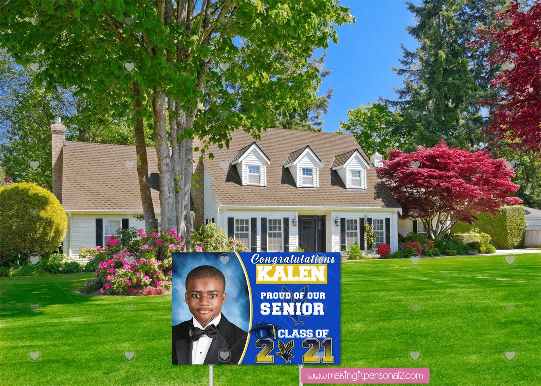 Graduation Yard Signs, Custom Graduation Signs, Class of 2022 Yard Sign ...