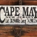 Cape May New Jersey Sign Latitude Longitude Sign Town Sign | Etsy