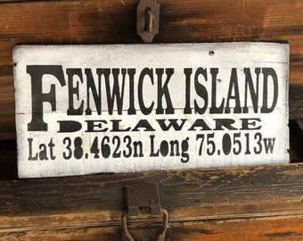 Fenwick Island Town Sign - Etsy