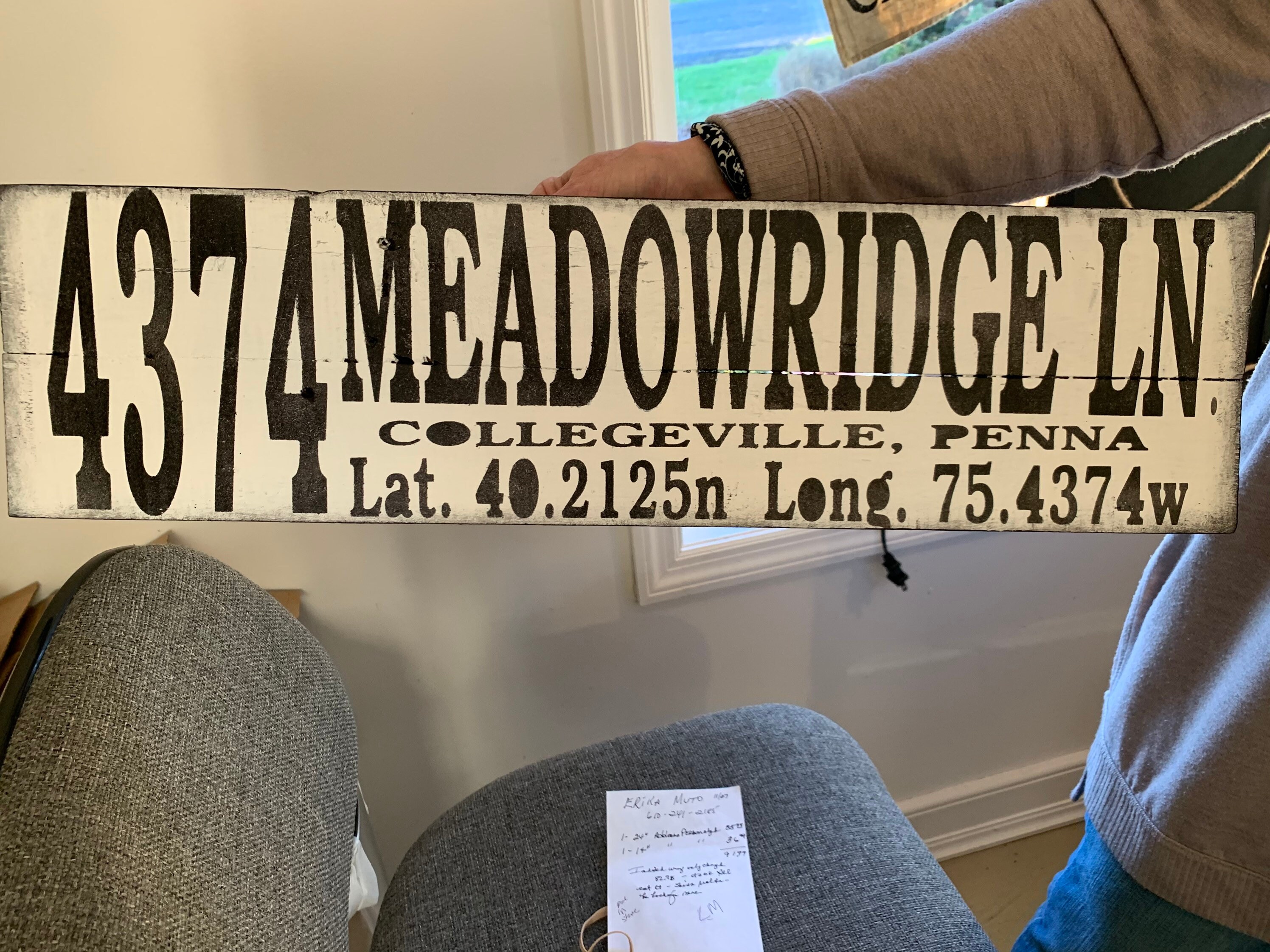 Large Town Sign Your City Made to Order GPS Coordinates Sign - Etsy