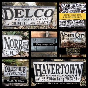 Lavallette New Jersey Personalized GPS Sign, Unique Beach Wall Decor ...