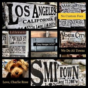 Great Barrington Sign, Unique Memorabilia Beach Sign, Latitude ...