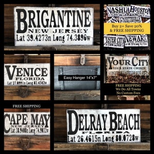 Topsail North Carolina Unique Beach Sign, Longitude Latitude Sign ...