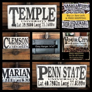 Lavallette New Jersey Personalized GPS Sign, Unique Beach Wall Decor ...