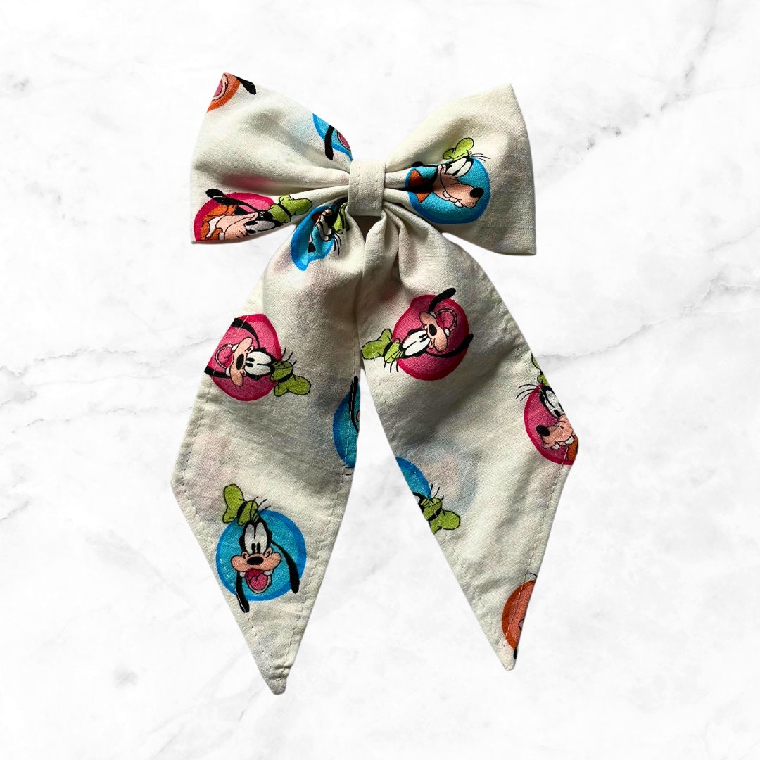 Goofy Disney Hair Bow With Alligator Clip Backing - Etsy