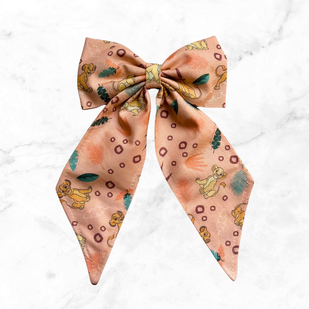 Lion King Disney Hair Bow With Alligator Clip Backing - Etsy