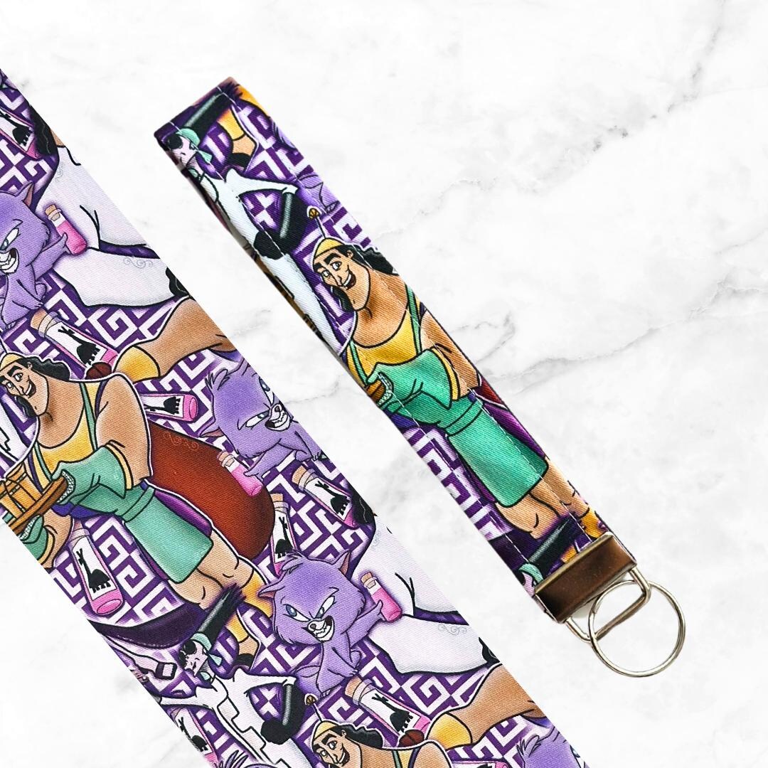 Kronk Emperors New Groove Disney Keychain Wristlet | Key Fob | Key ...