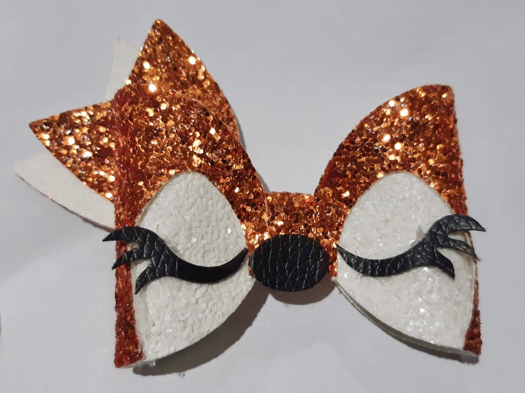 Cute Fox Hairbows, Pre Cut Bows- Make Your Owns Hairbows. Autumn Bow ...